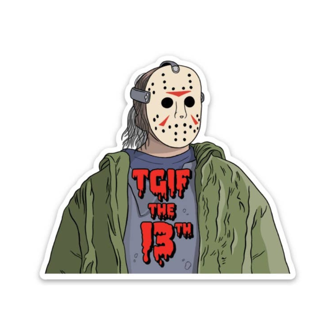 TGIF The 13th Die Cut Sticker | Atomic Horror