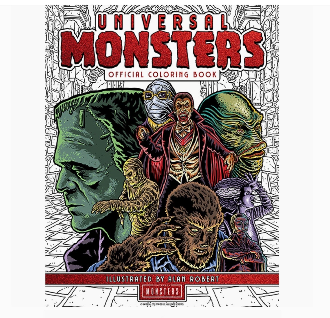 Universal Monsters: The Official Coloring Book - Paperback | Atomic Horror
