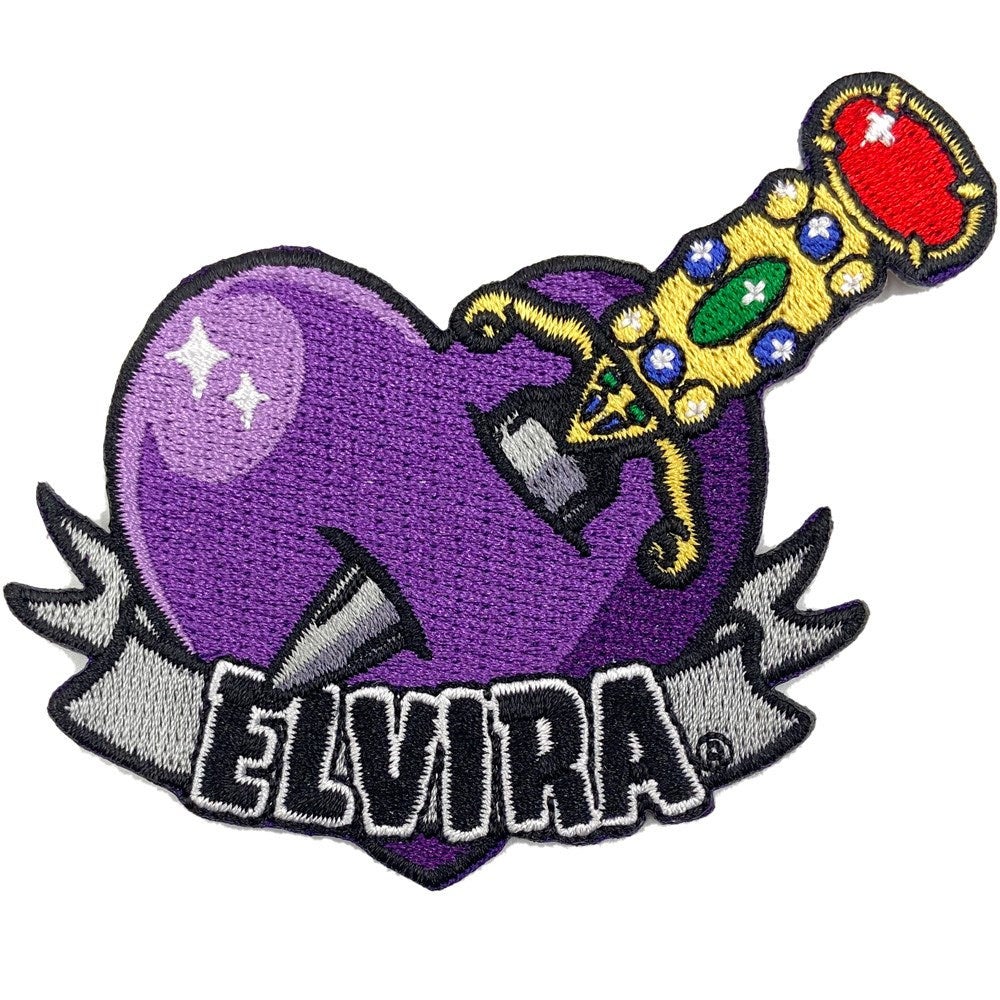 Elvira Comic Dagger Patch | Atomic Horror