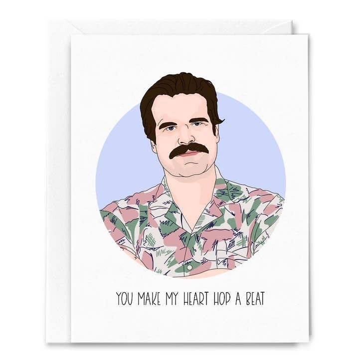 Heart Hop a Beat, Stranger Things, Jim Hopper Card | Atomic Horror
