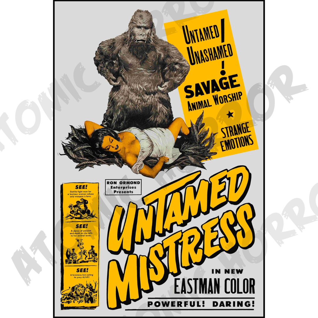 Untamed Mistress - Yellow Poster - 13x19 | Atomic Horror