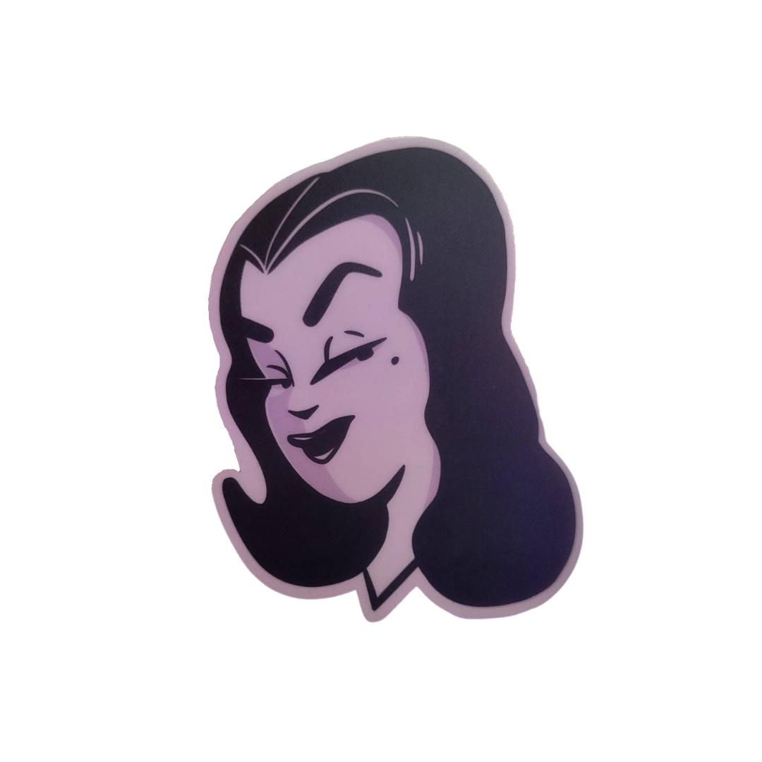 Vampira Vinyl Sticker | Atomic Horror