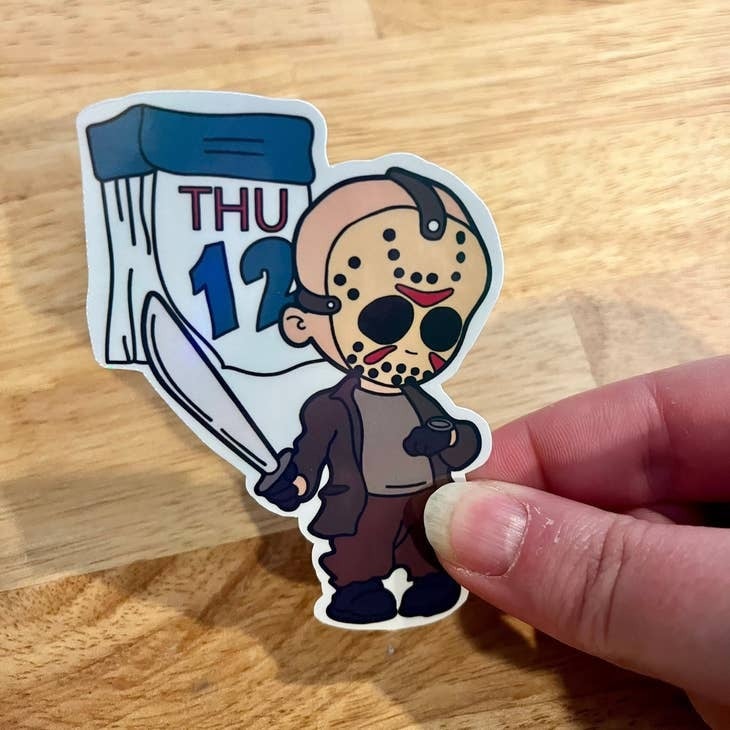 Jason Waiting Friday The 13th Vinyl Sticker | Atomic Horror