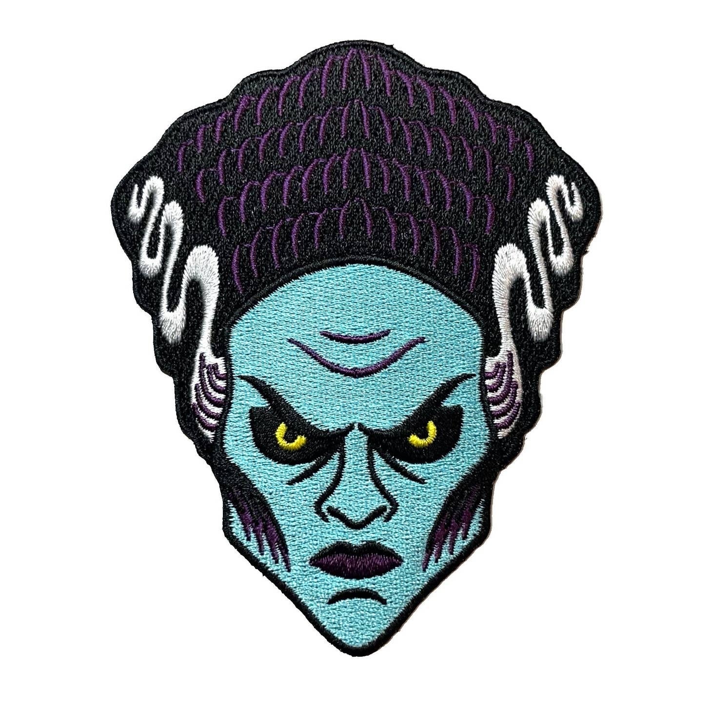 Bride Of Frankenstein Head Patch Iron-on | Atomic Horror