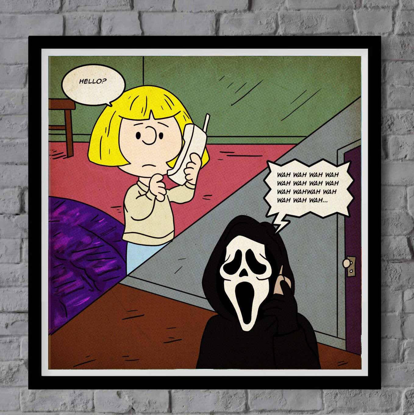 Scream Peanuts Art Print 12x12 | Atomic Horror
