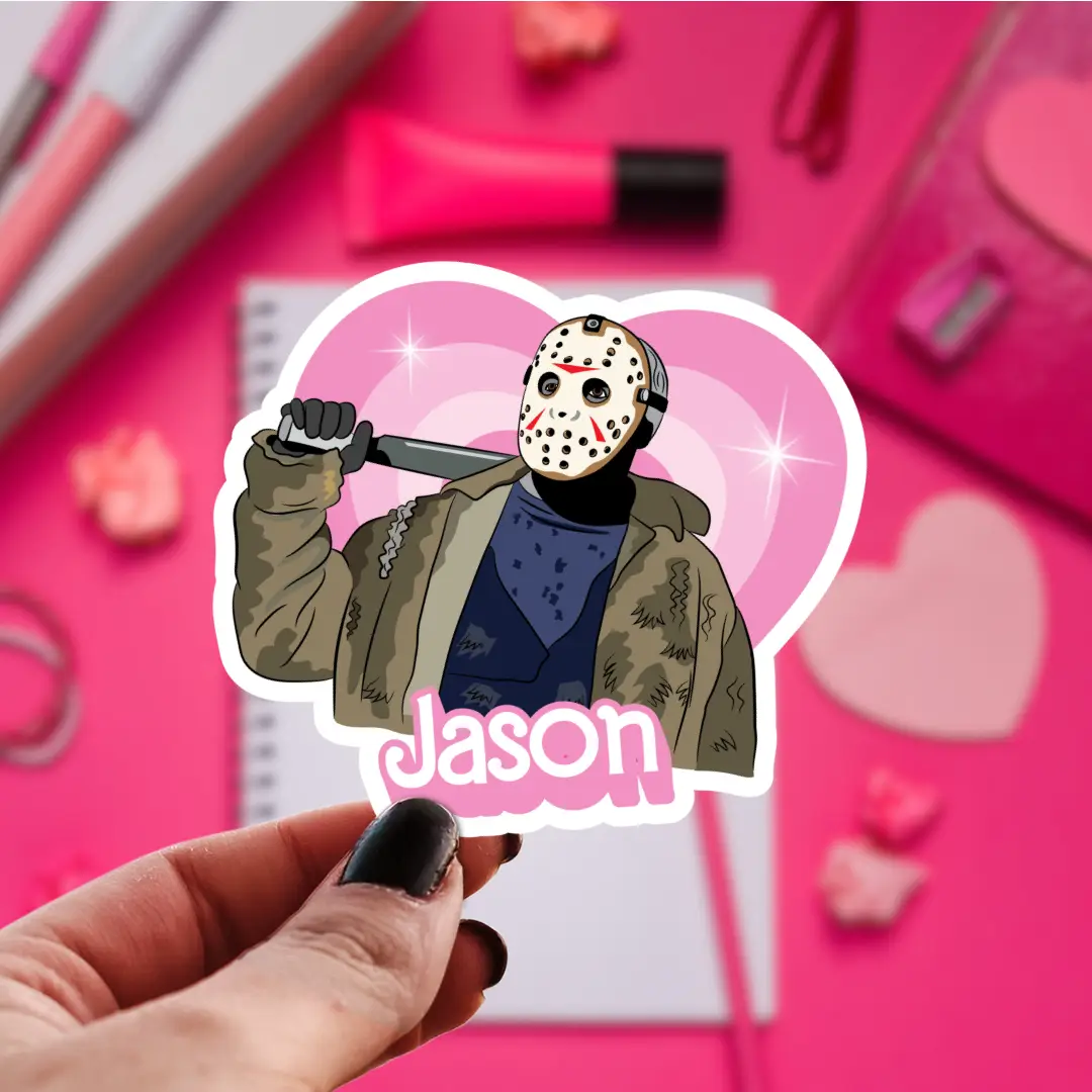 Barbie Jason Voorhees Sticker | Atomic Horror