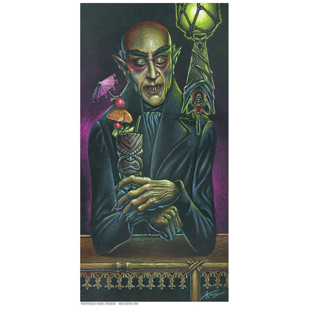 Nosferatu Tiki Art Print - 8”x10” | Atomic Horror